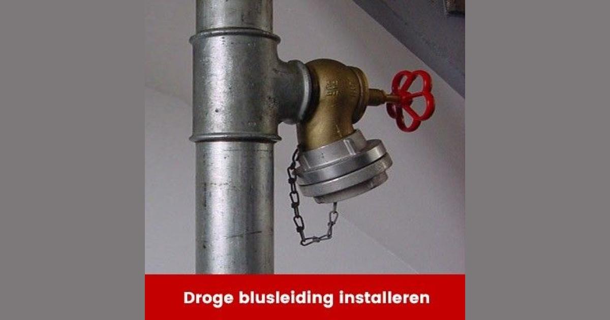 Droge blusleiding aanleggen en installeren | Brandblussershop