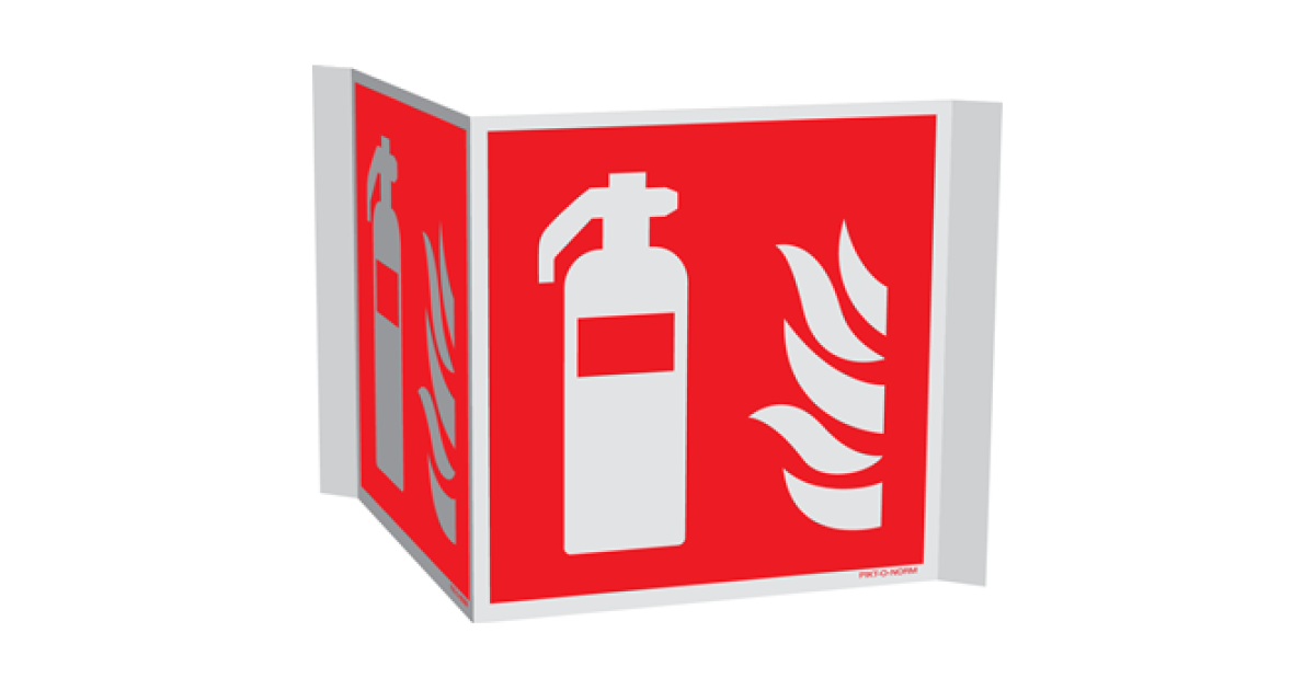 Pictogram Brandblusser panoramisch kunststof diverse maten ...