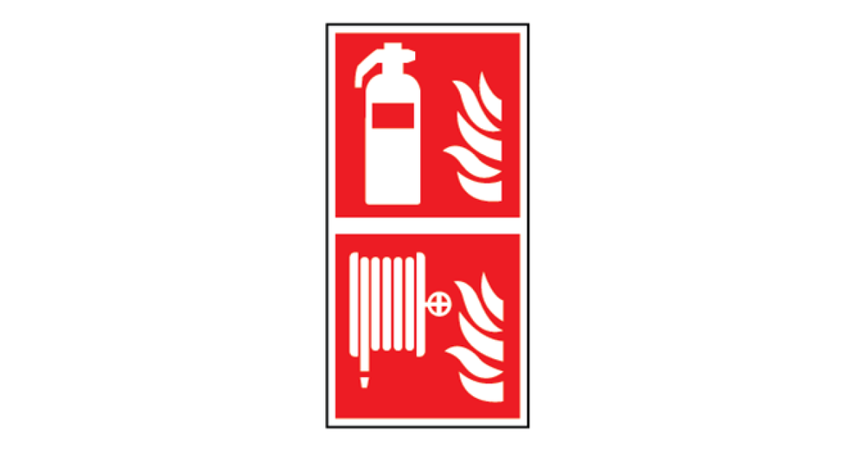 Combinatie pictogram Brandblusser en Brandslang kunststof diverse maten ...